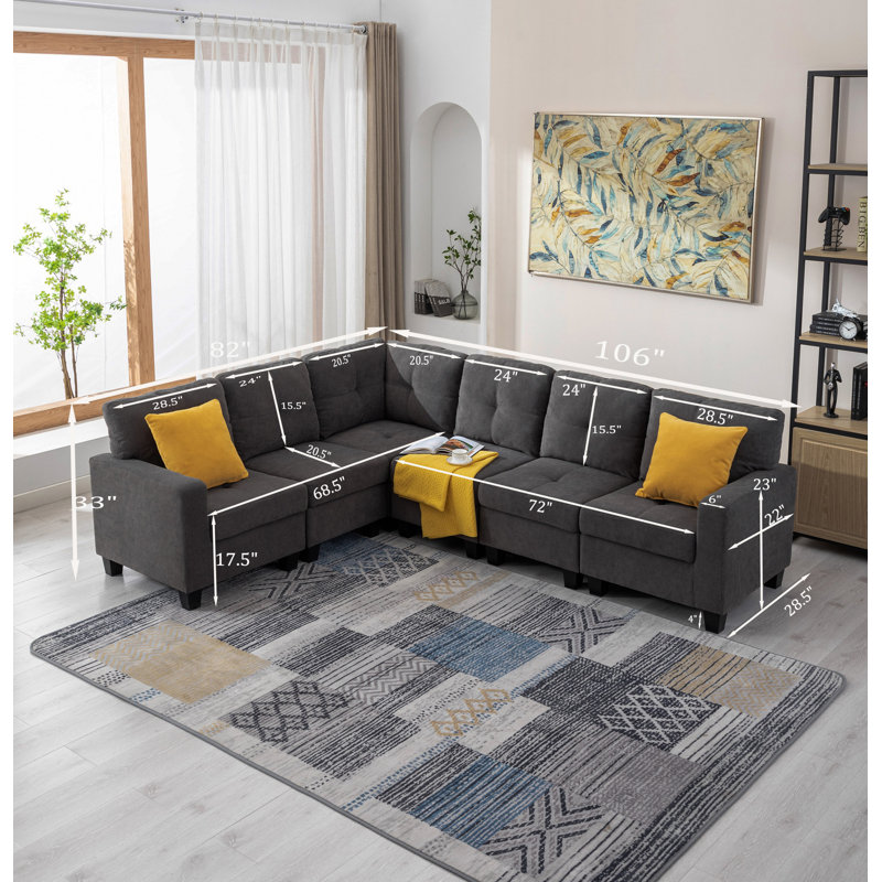 Modular L Shaped Sofa Corner Sectional Latitude Run